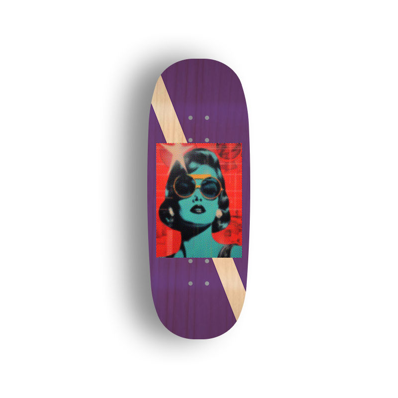 Get Premium Pro Fingerboard Deck with Retro Pop Diva Graphics – obsiusfb