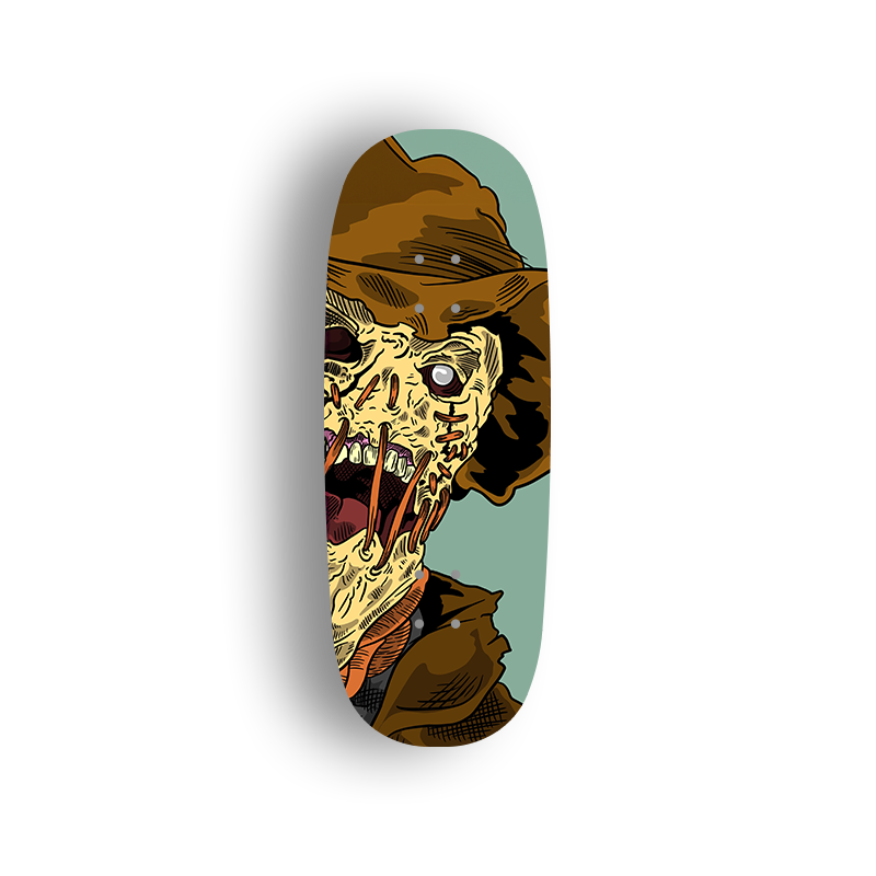 Shop Premium Pro Fingerboard Deck with SK8 Skull Graphic Design – obsiusfb