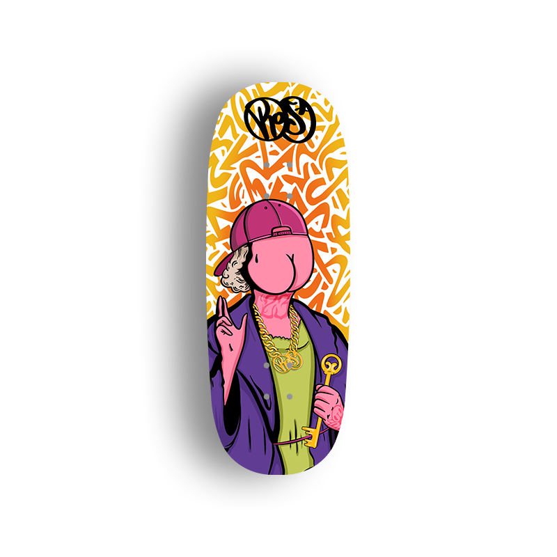 Shop Premium Pro Fingerboard Deck with SK8 Skull Graphic Design – obsiusfb